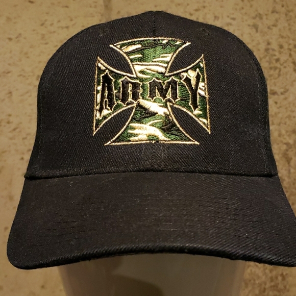 Accessories | Vintage Army Camo Cross Hat | Poshmark